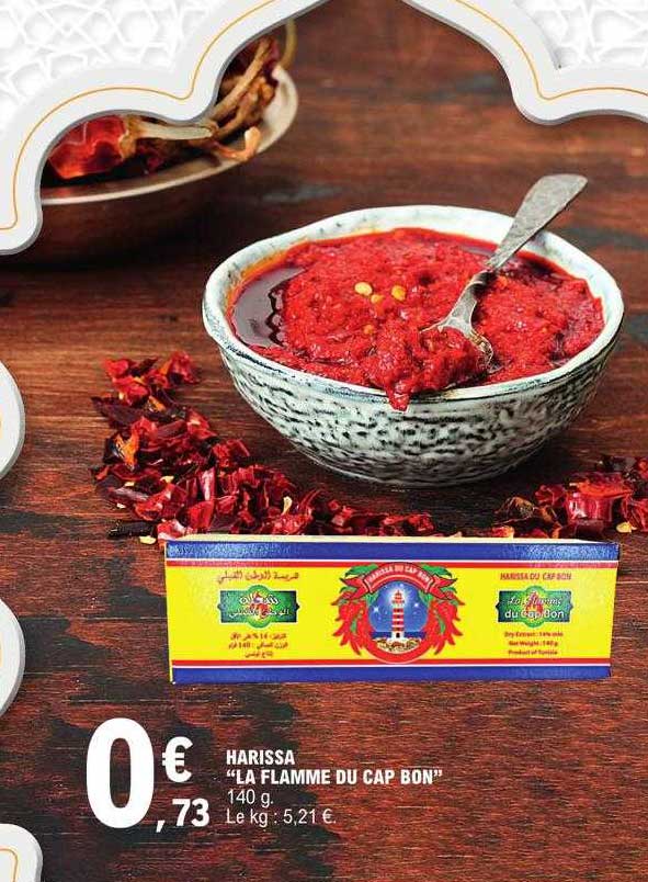 Promo Harissa "la Flamme Du Cap Bon" chez E.Leclerc - iCatalogue.fr