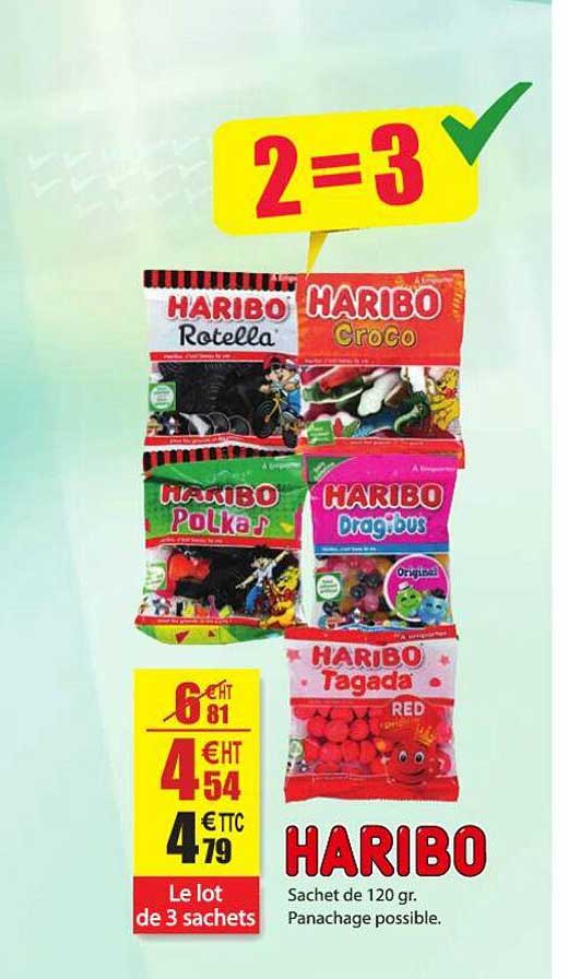 Promo Le Lot De 3 Sachets Haribo chez Office Depot - iCatalogue.fr
