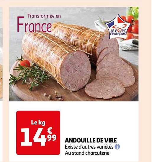 Promo Andouille De Vire chez Auchan - iCatalogue.fr