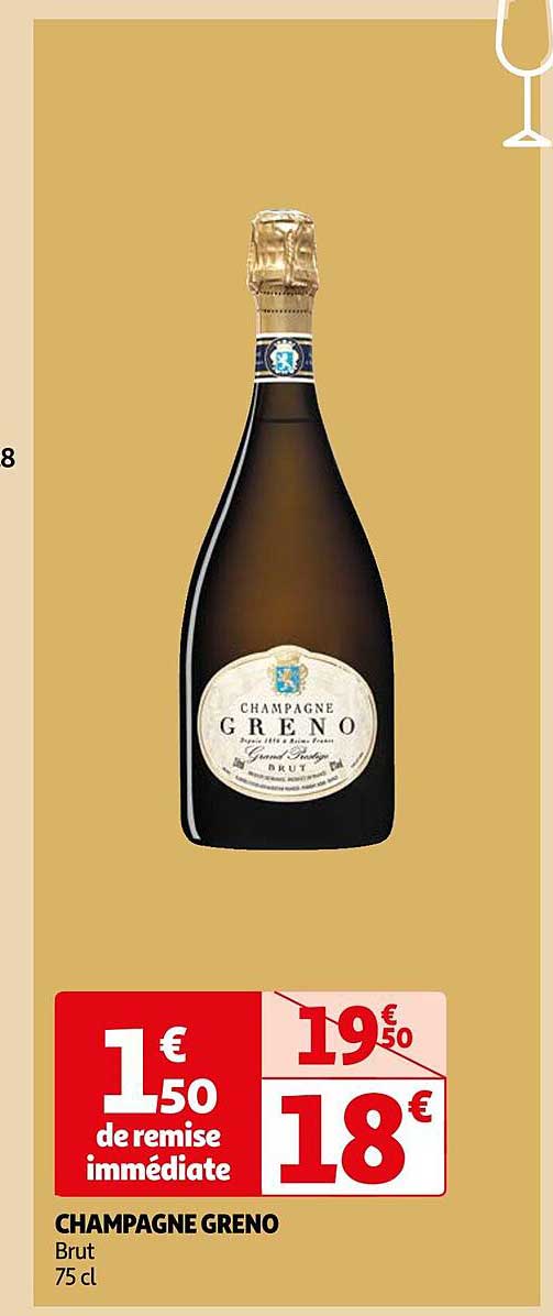 Promo Champagne Greno chez Auchan - iCatalogue.fr