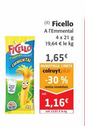 Promo Ficello chez Colruyt - iCatalogue.fr