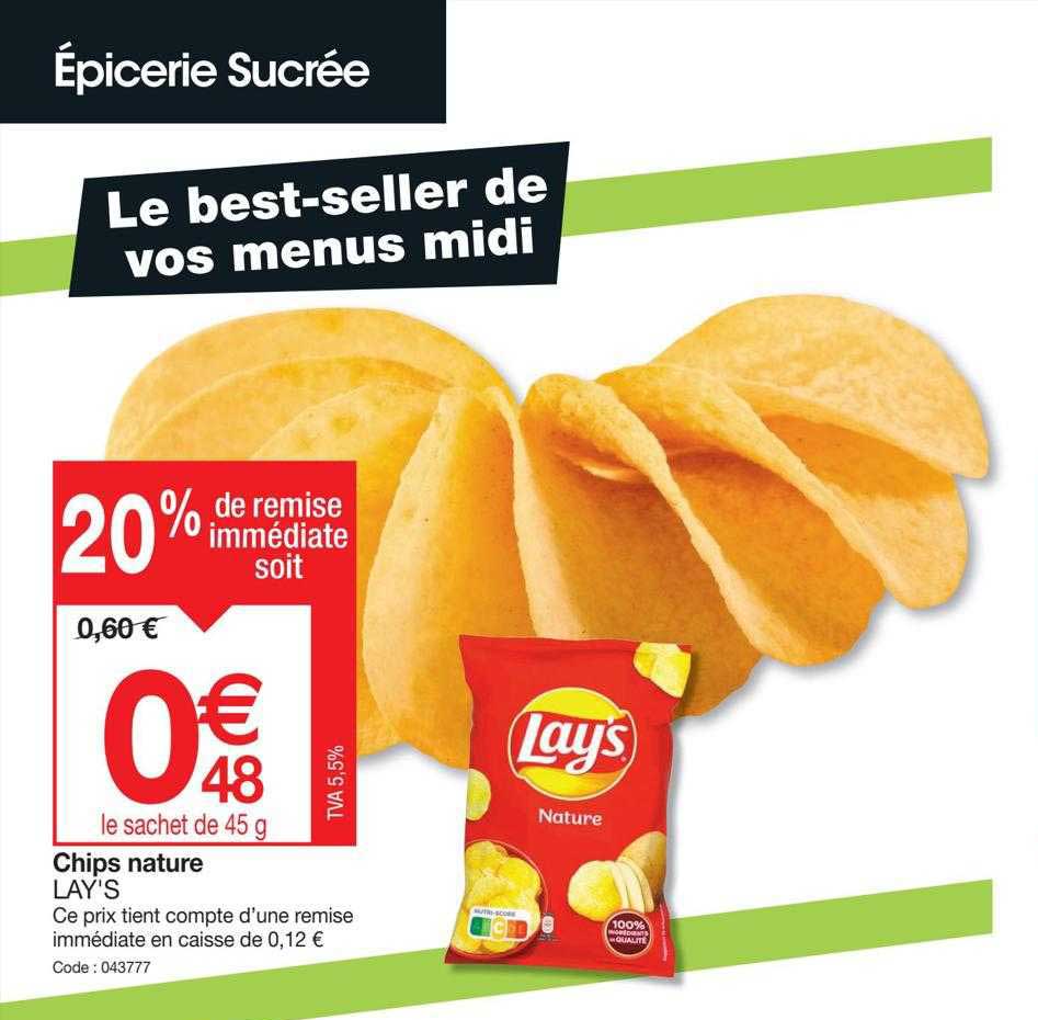 Promo Chips Nature Lay's chez Promocash - iCatalogue.fr