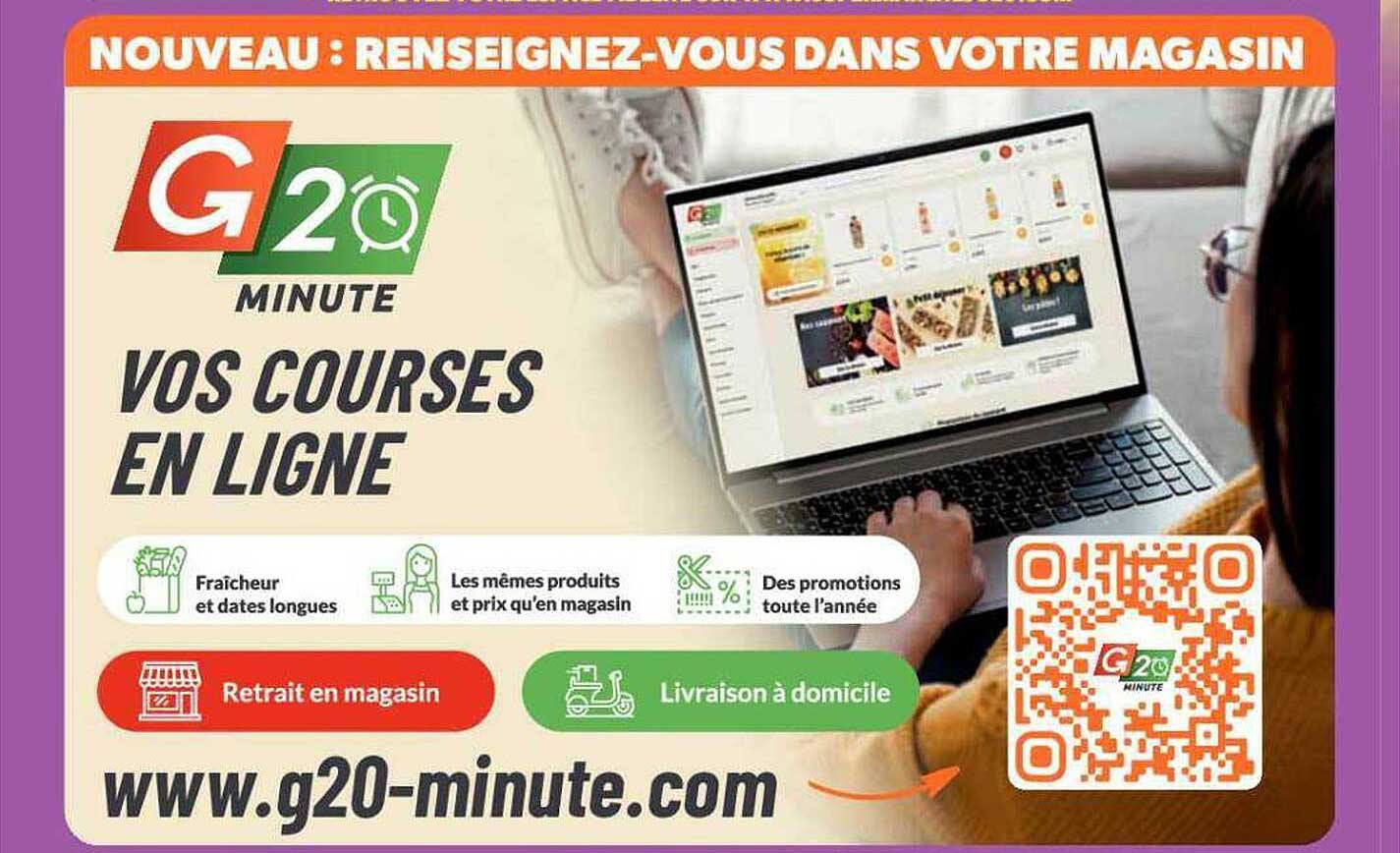 Promo Courses En Ligne chez G20 - iCatalogue.fr