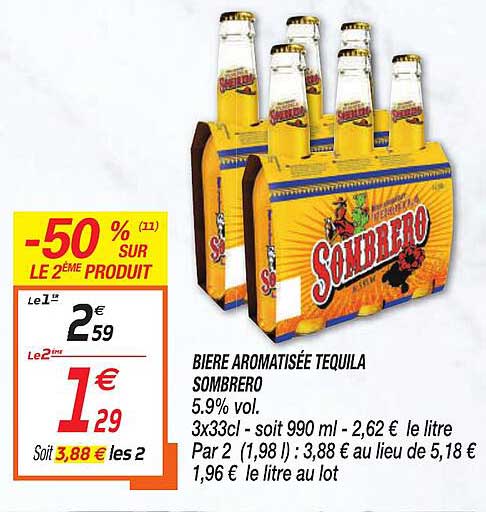 Promo Bière Aromatisée Tequila Sombrero chez Netto - iCatalogue.fr