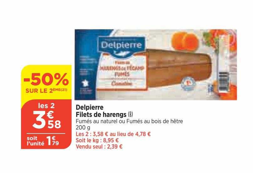 Promo Delpierre Filets De Harengs chez Bi1 - iCatalogue.fr
