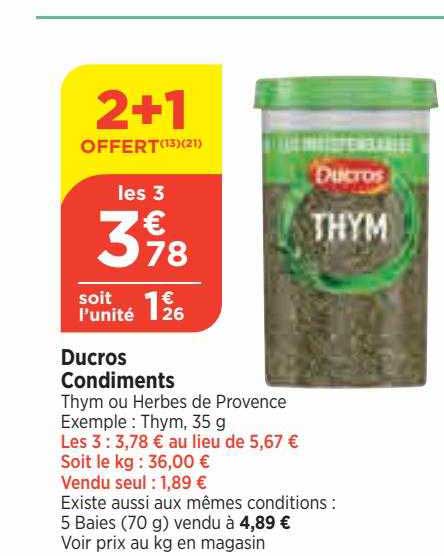 Promo Moulins "ducros" chez E Leclerc