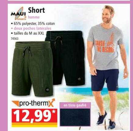 Promo Short Homme Maui Sports chez Norma - iCatalogue.fr
