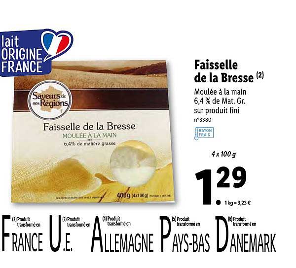 Promo Faisselle De La Bresse chez Lidl - iCatalogue.fr