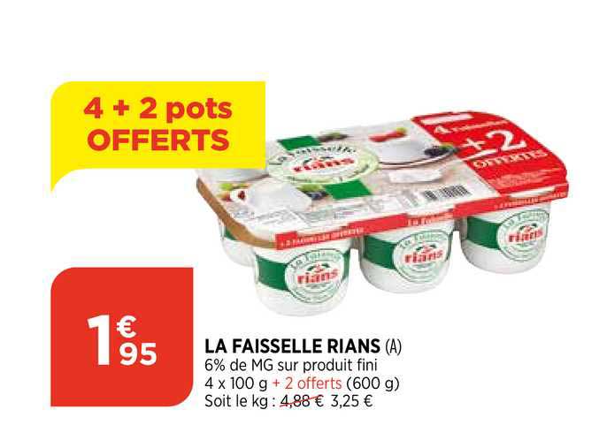 Promo La Faisselle Rians chez Bi1 - iCatalogue.fr
