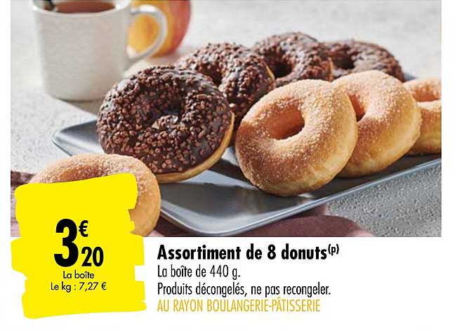 Offre Assortiment De 8 Donuts chez Carrefour