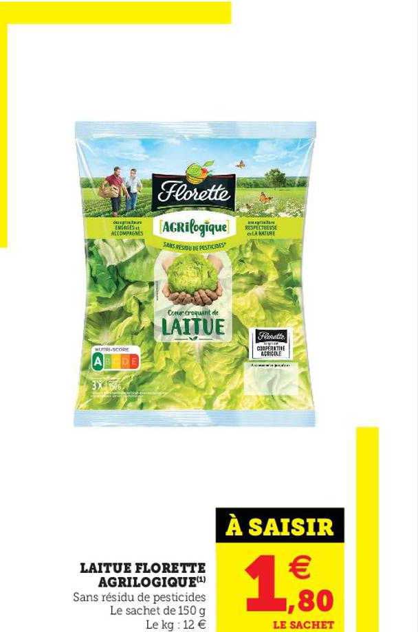 Promo Laitue Florette Agrilogique chez U Express - iCatalogue.fr