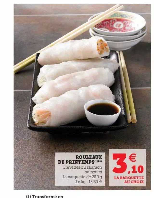 Promo Rouleaux De Printemps chez Super U - iCatalogue.fr