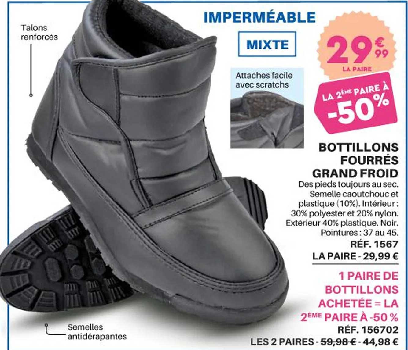 Promo Bottillons Fourrés Grand Froid chez Shopix - iCatalogue.fr