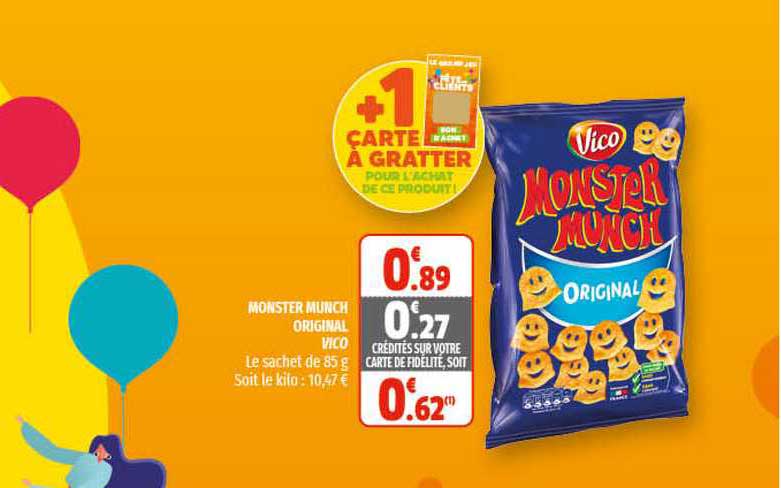Promo Monster Munch Original Vico chez Coccimarket - iCatalogue.fr