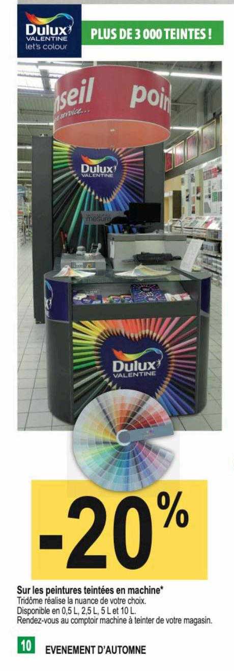 Promo Peinture Teintées En Machine Dulux chez Tridôme - iCatalogue.fr