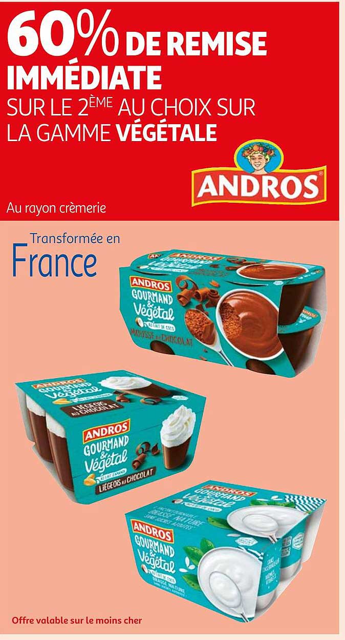 Promo La Gamme Végétale Andros chez Auchan Direct - iCatalogue.fr