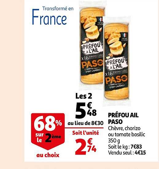 Promo Préfou Ail Paso chez Auchan Direct - iCatalogue.fr