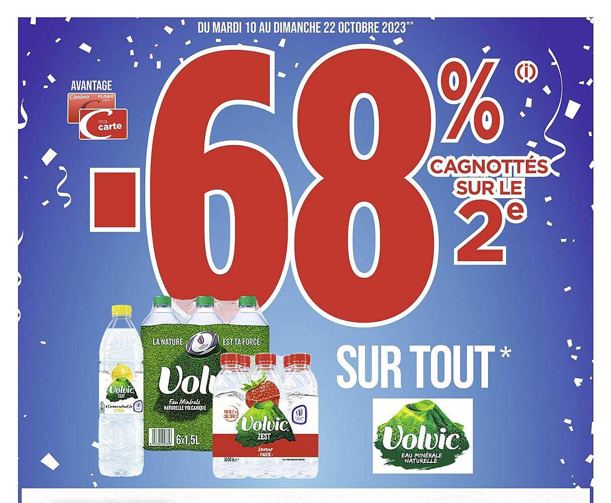 Promo Volvic chez Casino Supermarchés - iCatalogue.fr
