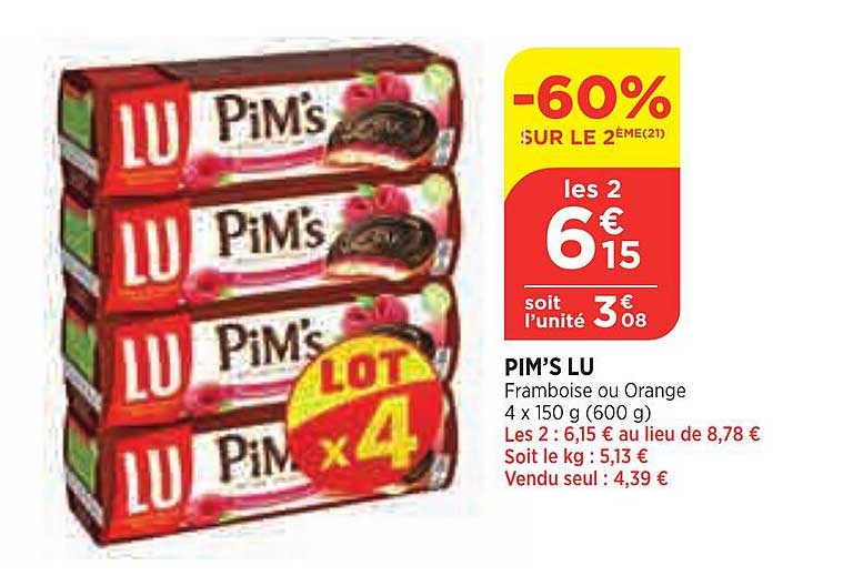 Promo Pim's Lu chez Bi1 - iCatalogue.fr