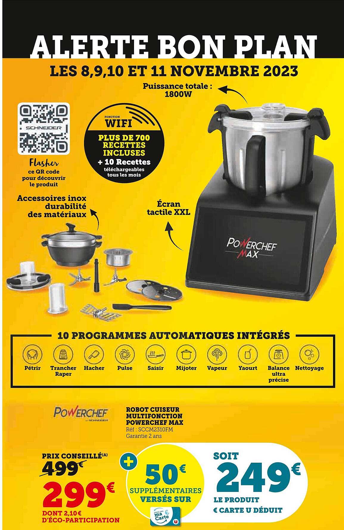 Promo Robot Cuiseur Multifonction Powerchef Max chez Super U ...
