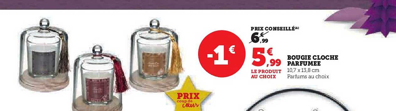 Promo Bougie Cloche Parfumée chez Hyper U - iCatalogue.fr