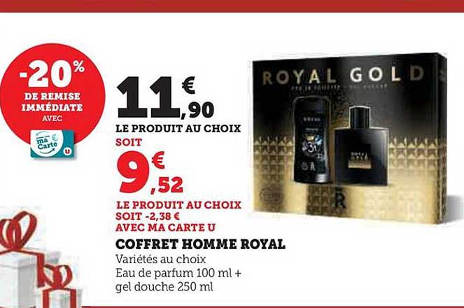 Promo Coffret Homme Royal chez Hyper U - iCatalogue.fr