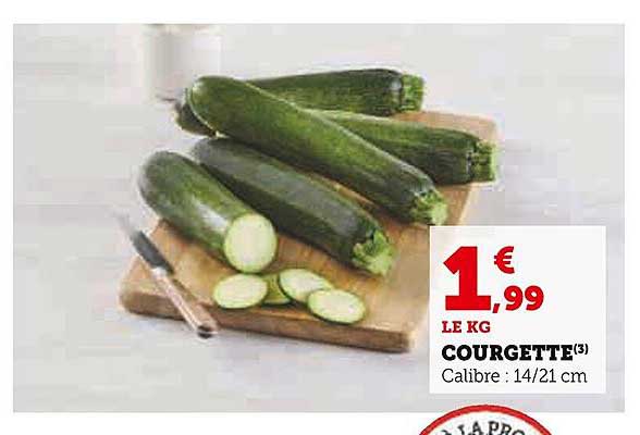 Promo Courgette chez Super U - iCatalogue.fr