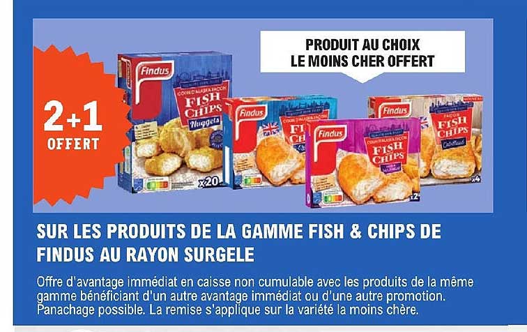 Promo La Gamme Fish & Chips De Findus Au Rayon Surgelé chez E.Leclerc ...