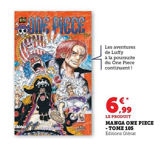 Promo Manga One Piece - Tome 105 chez Hyper U - iCatalogue.fr