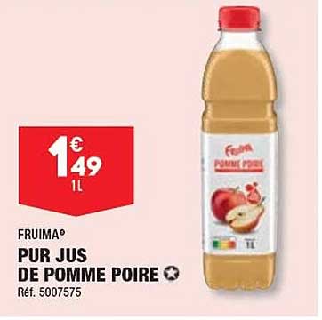 Promo Pur Jus De Pomme Poire Fruima chez Aldi - iCatalogue.fr
