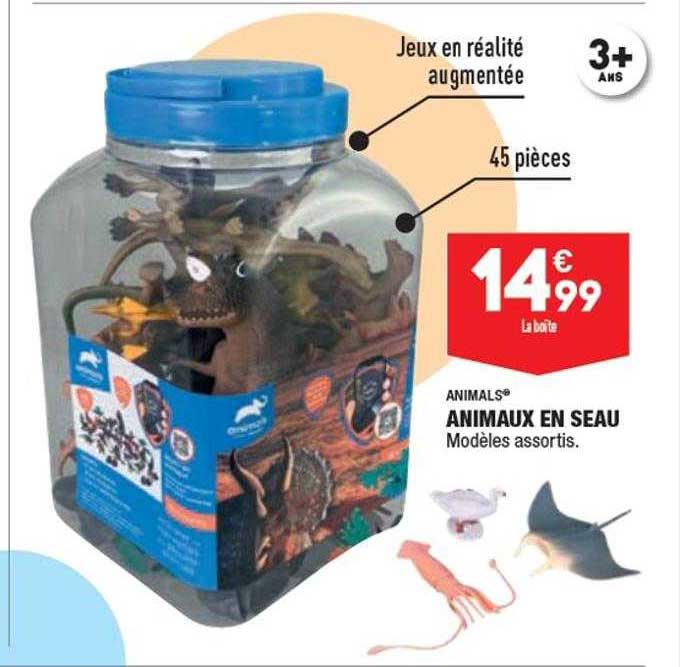 Promo Animaux En Seau Animals chez Aldi - iCatalogue.fr