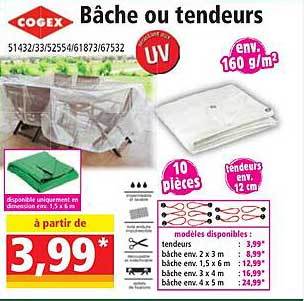 Promo Bâche Ou Tendeurs Cogex chez Norma - iCatalogue.fr