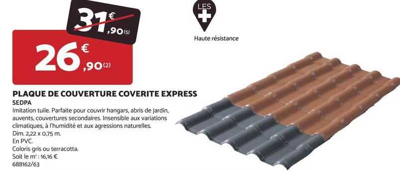 Promo Plaque De Couverture Coverite Express chez Bricomarché ...