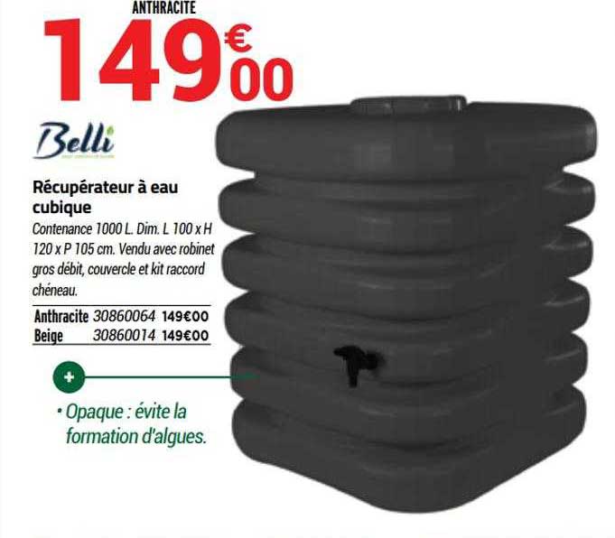 Recuperateur Eau De Pluie 1000l Brico Depot