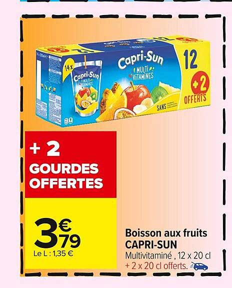 Promo Boisson Aux Fruits Capri-sun chez Carrefour Market - iCatalogue.fr