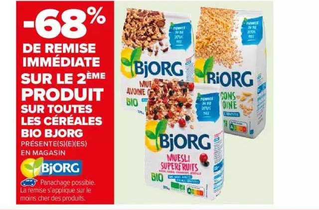 Promo Céréales Bio Bjorg chez Carrefour - iCatalogue.fr