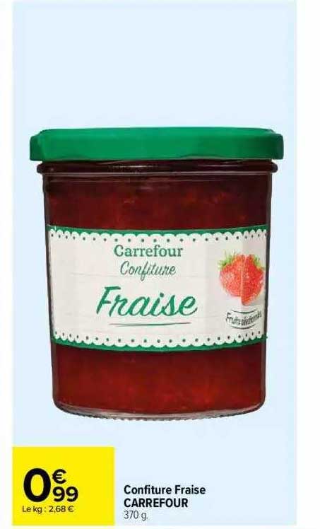 Promo Confiture Fraise Carrefour chez Carrefour - iCatalogue.fr