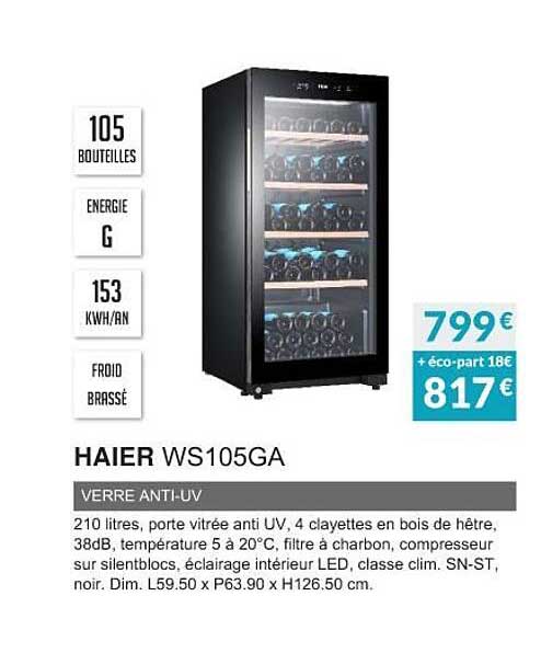 Promo Haier Ws105ga chez Copra - iCatalogue.fr