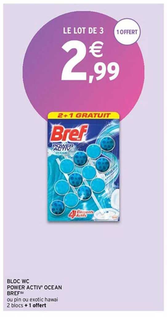 Promo Bloc Wc Power Activ' Océan Bref chez Intermarché - iCatalogue.fr