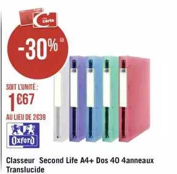 Offre Classeur 4 Anneaux Smiley World chez E Leclerc