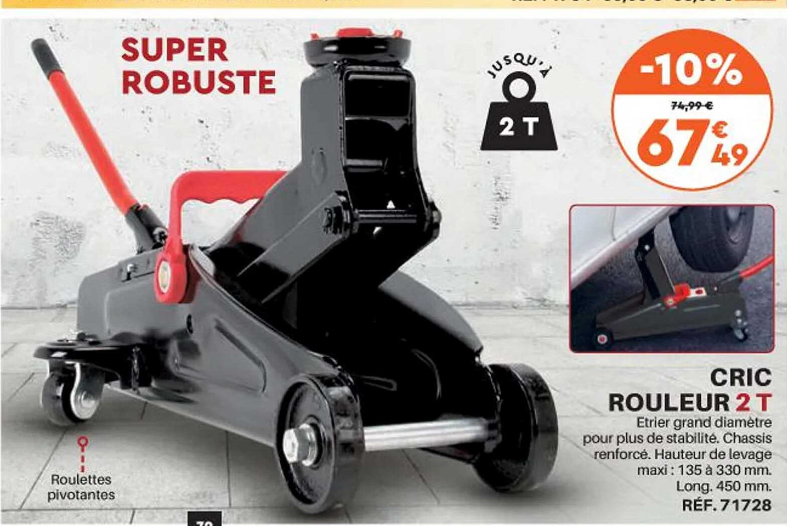 Promo Cric Rouleur 2t chez Shopix - iCatalogue.fr