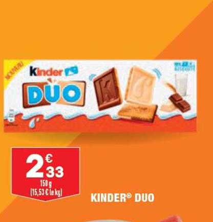 Promo Kinder Duo chez Aldi - iCatalogue.fr