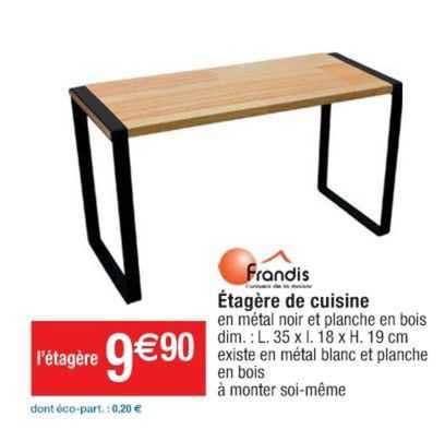 Promo Frandis étagère De Cuisine chez Cora - iCatalogue.fr