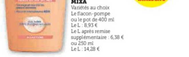 Promo Mixa chez Super U - iCatalogue.fr