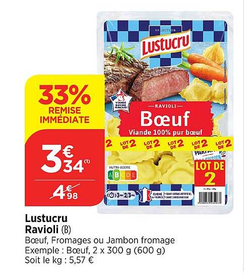 Promo Lustucru Ravioli chez Bi1 - iCatalogue.fr