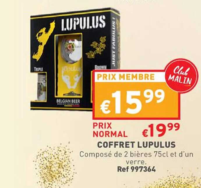 Promo Coffret Lupulus chez Trafic - iCatalogue.fr