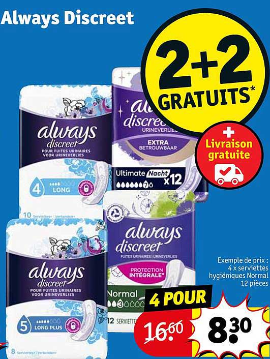 Promo Always Discreet chez Kruidvat - iCatalogue.fr
