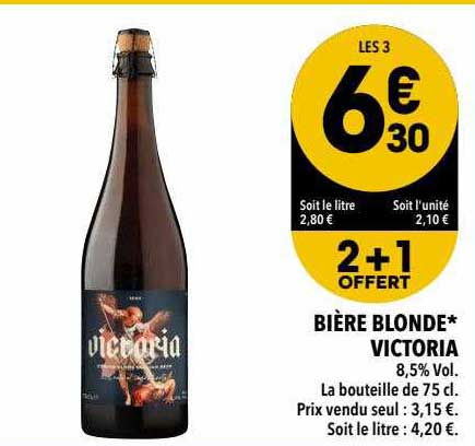 Promo Bière Blonde Victoria chez Supeco - iCatalogue.fr