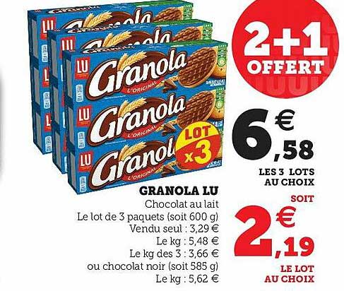 Promo Granola Lu chez Hyper U - iCatalogue.fr