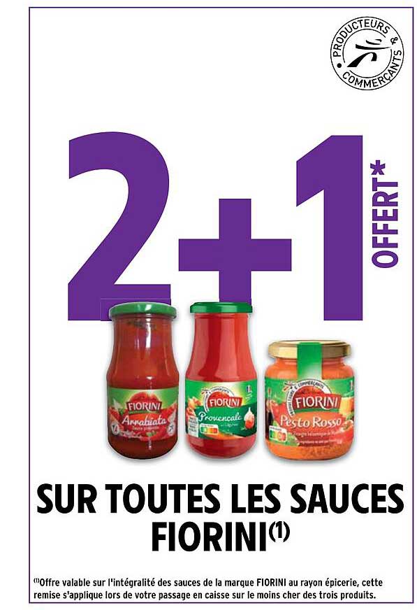 Promo Les Sauces Fiorini chez Intermarché - iCatalogue.fr